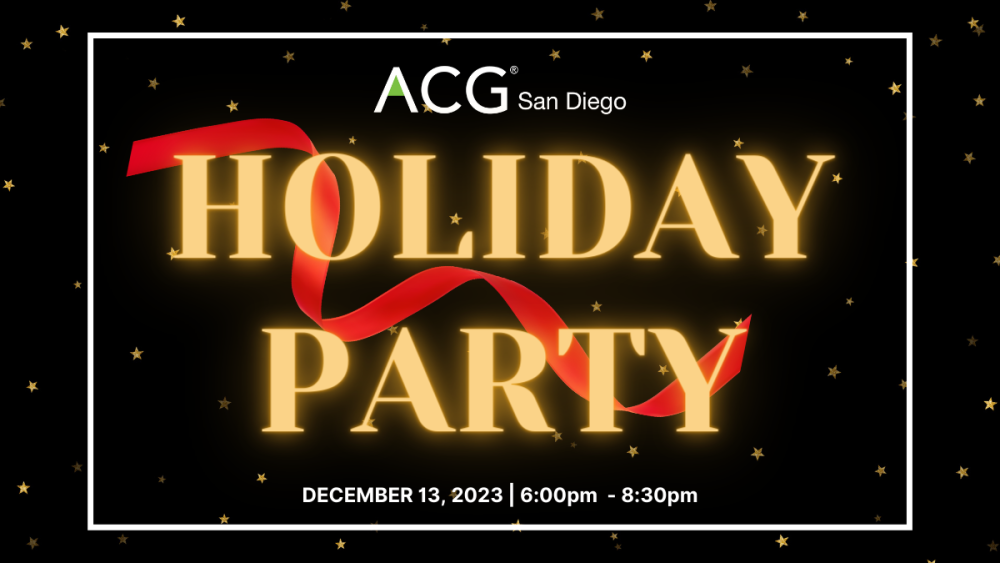 ACG San Diego | Holiday Party 2023 | ACG San Diego